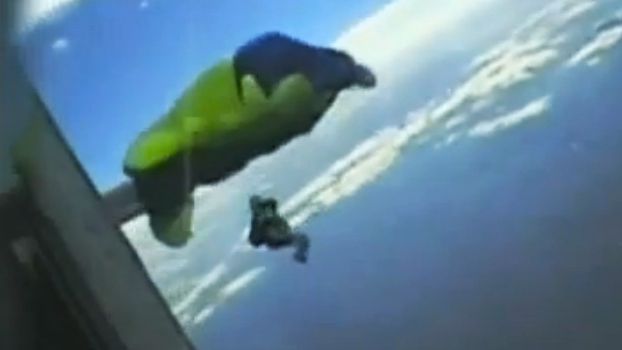 Friday Freakout: Parachute Opens, Catches On Plane Tail | TEEM