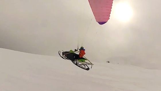 Parachute + Snowmobile = Parasledding | TEEM