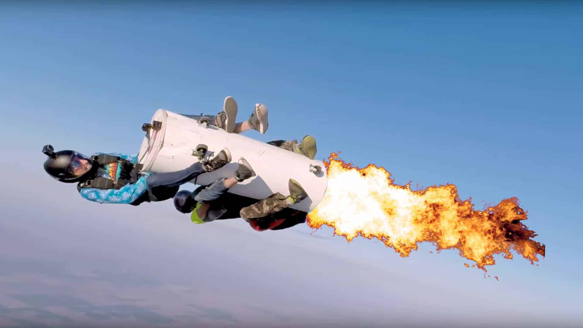 Wild Ride: Skydiving With A Water Heater Tank | TEEM