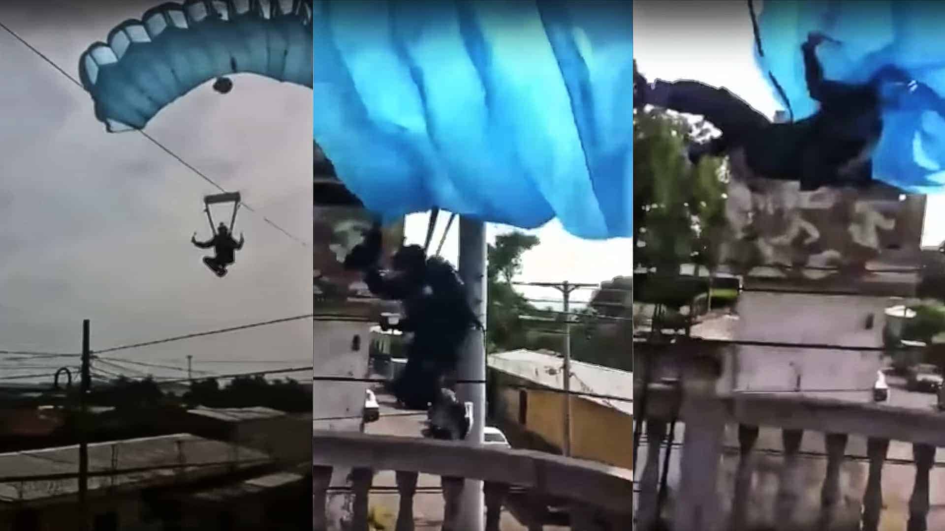 Friday Freakout: Skydiver Hits Power Lines, Stuck Hanging By Parachute ...