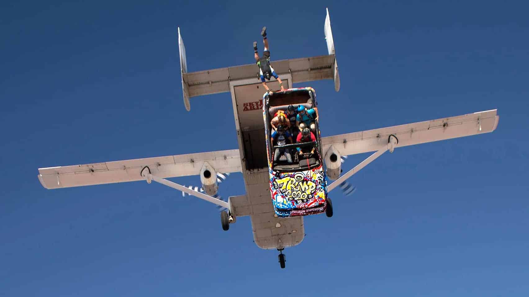 When Cars Fly: Extreme Skydiving Car Stunt | TEEM