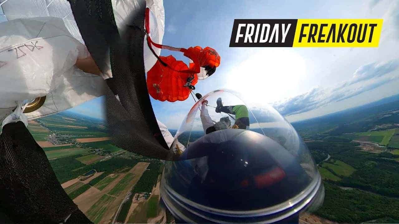 Friday Freakout: Terrifying Malfunction, Skydiver Lands With Parachute ...