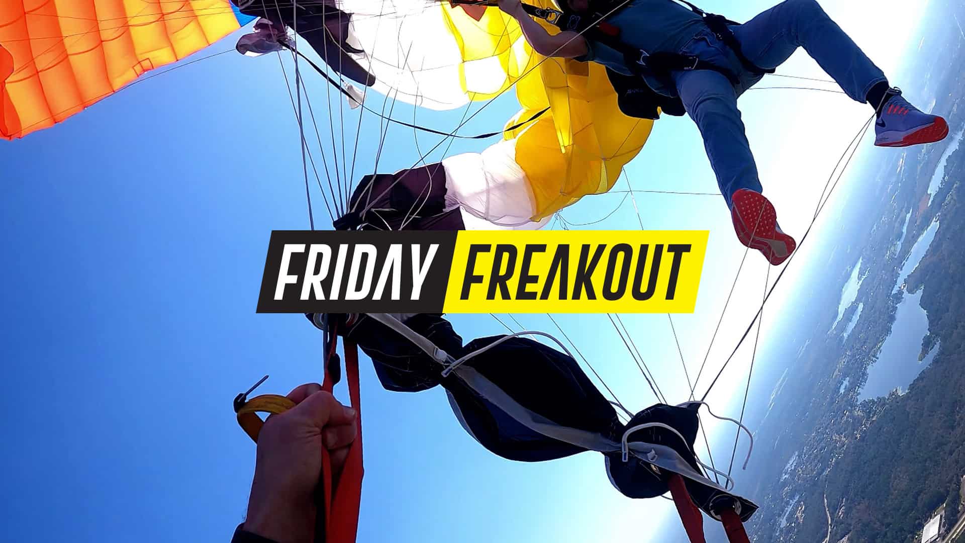 Friday Freakout: Skydivers' Scary Canopy Collision & Low Cutaway | TEEM