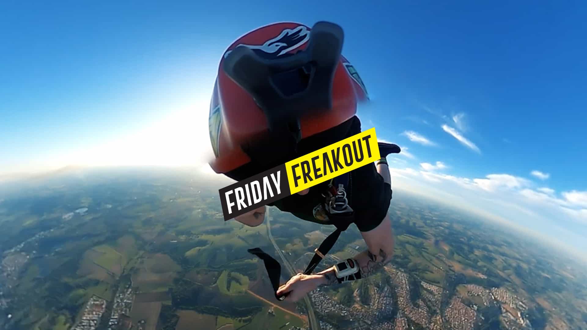 Friday Freakout: Skydiver's Chest Strap Comes Undone In Freefall | TEEM