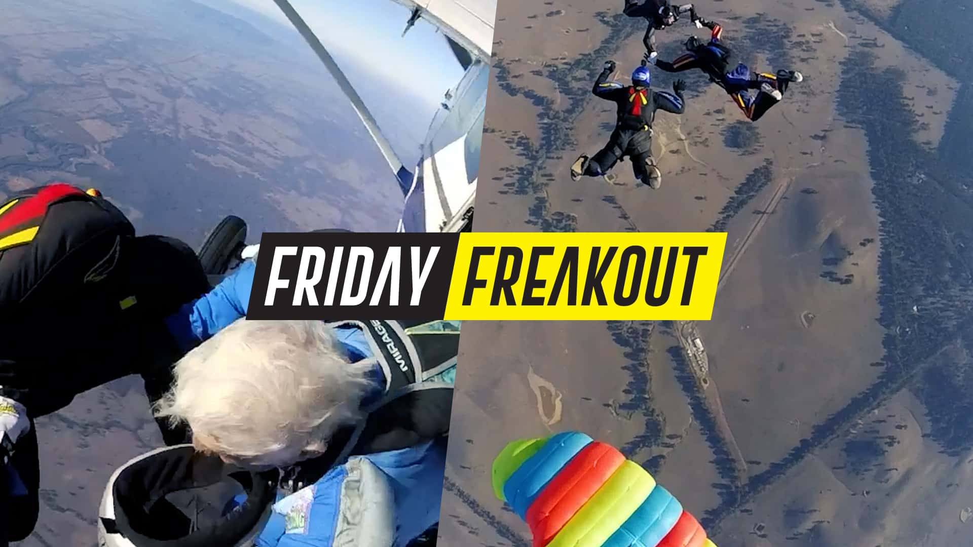 Friday Freakout: High Speed Collision, Skydiver's Legs Hit Parachute In ...